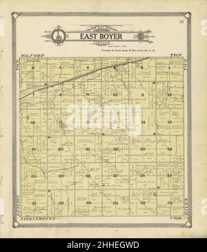 Map of Crawford in Iowa Stock Photo - Alamy
