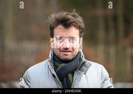 Pullach, Germany. 24th Jan, 2022. Photo artist Michael von Hassel ...