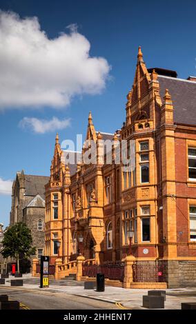 Merthyr Tydfil Town Hall, Wales, UK, a late Victorian Jacobean-style ...