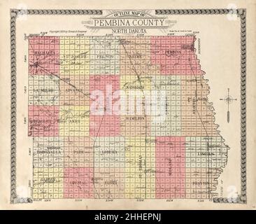 Standard atlas of Pembina County, North Dakota - including a plat book of the villages, cities ...