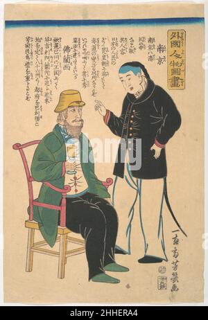 Chinese Servant and Frenchman Utagawa Yoshiiku Japanese 2nd month, 1861 ...