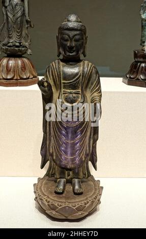 Standing Buddha. Korea, Unified Silla Kingdom (676-935), late 7th-8th ...
