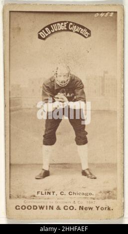 Frank Sylvester "Silver" Flint, Catcher, Chicago, from the Old Judge ...