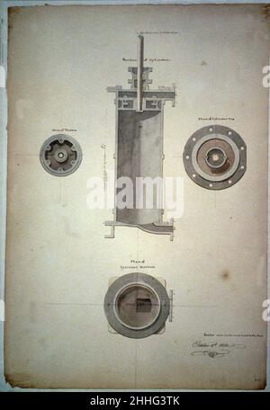 Steam cylinder and piston section Stock Photo - Alamy