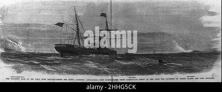 The steamship Star of the West, with reinforcements for Major Anderson ...