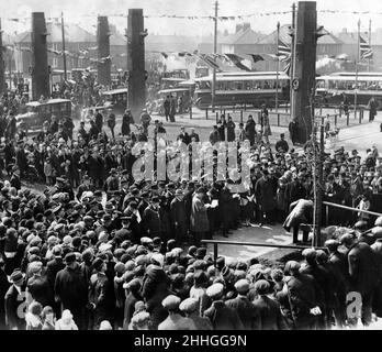 Alderman Muirhead plants a commemorative tree at the opening of the ...