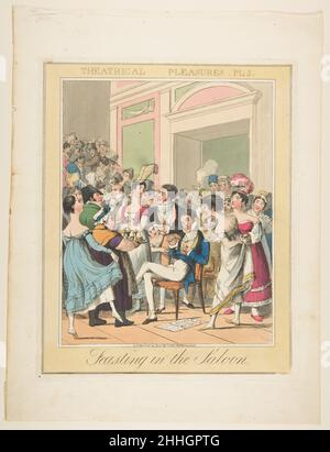 Theatrical Pleasures 5 Feasting in the Saloon Stock Photo - Alamy