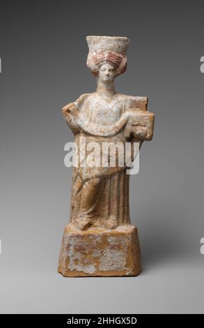 Terracotta statuette of a standing woman, late 4th–early 3rd century B ...