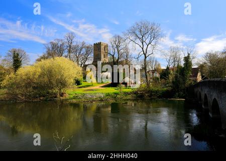 St Marys church, Felmersham village, Bedfordshire County, England, UK ...