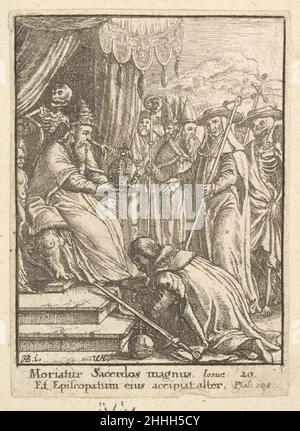 The Pope and Death, Wenceslaus Hollar, After Abraham van Diepenbeeck ...