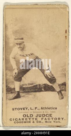 Stovey, Left Field, Philadelphia Athletics, from the Old Judge series ...