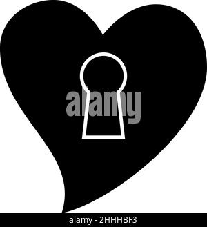 security padlock glyph icon vector illustration Stock Vector Image ...