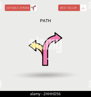 Icon for path,way Stock Vector Image & Art - Alamy