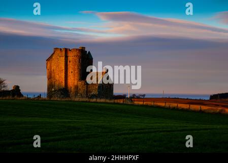 inchdrewer castle banff aberdeenshire scotland Stock Photo - Alamy