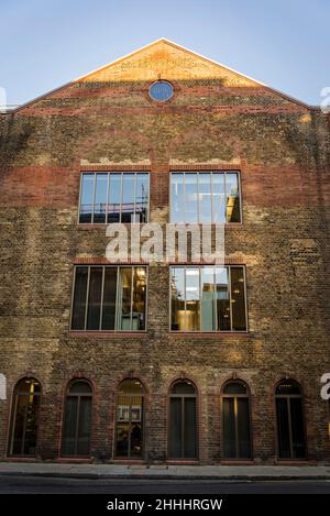 Old warehouse converted into an office building in Budapest Stock Photo ...