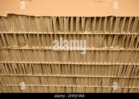 Layers of corrugated cardboard Stock Photo - Alamy