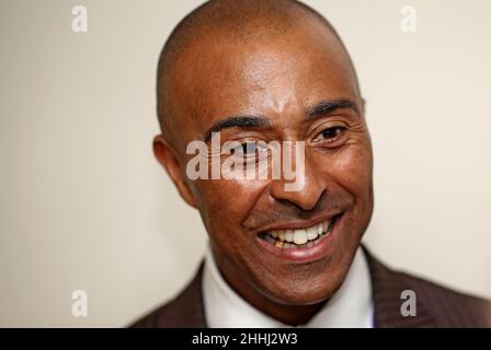 Colin Jackson in Abergavenny Wales on 5th of March 2019. Colin Ray ...