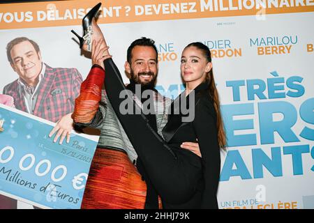 Mathieu Forget, Victoria Dauberville in the stands during French Open ...