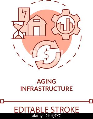 Aging infrastructure concept icon Stock Vector Image & Art - Alamy