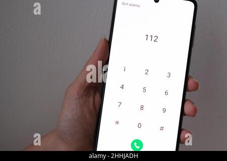 112, THE EUROPEAN EMERGENCY NUMBER (FIRE, ASPHYXIATION, ILLNESS ...