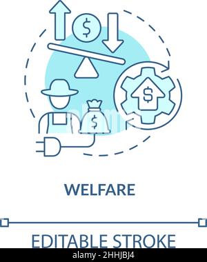 Quality of life turquoise concept icon Stock Vector Image & Art - Alamy