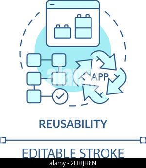 Reusability concept icon Stock Vector Image & Art - Alamy