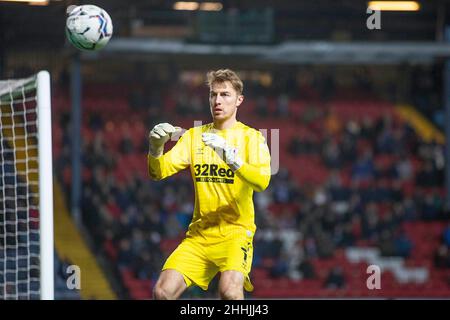 Blackburn, UK. 24th Jan, 2022. Ryan Nyambe #2 of Blackburn Rovers ...