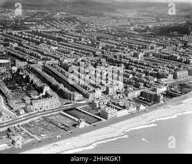 Aerial view of Hove sea front and skyline Stock Photo - Alamy