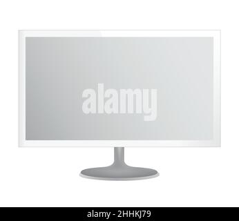computer monitor on white background Stock Vector Image & Art - Alamy