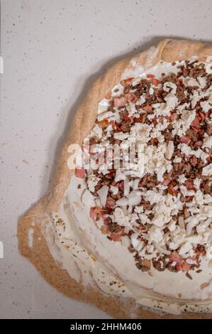 pizza handmade home wood mini Stock Photo - Alamy