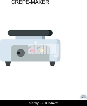 Crepe-maker Simple vector icon Stock Vector Image & Art - Alamy