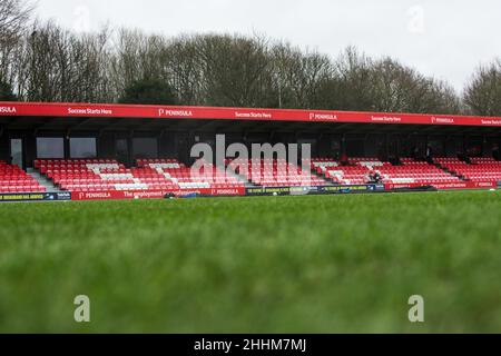 The Peninsula Stadium home of Salford City FC. Moor Lane, Salford Stock ...