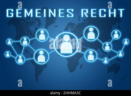 Gemeines Recht - german word for common right - text concept with ...