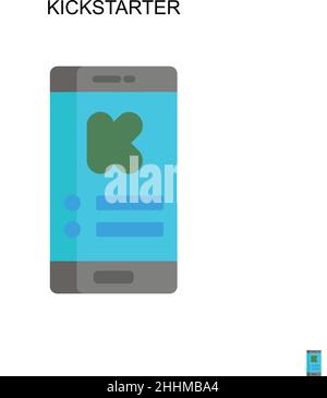 Kickstarter Simple vector icon Stock Vector Image & Art - Alamy