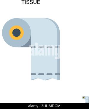 Handkerchief icons set simple vector. Folded napkin. Paper tissue Stock ...