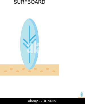 Surfboard vector icon. Modern, simple flat vector illustration for web ...