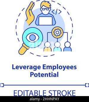 Leverage icon logo sign vector outline in black and white color Stock ...