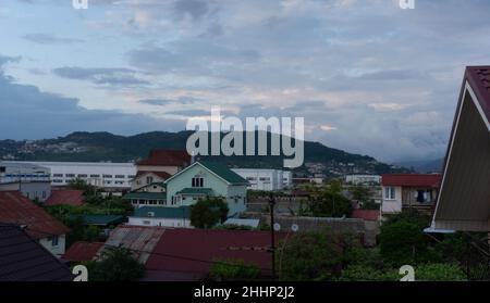 SOCHI, RUSSIA - JUNE, 06, 2021: Mountain view near Sochi Adler ...