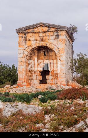 Ruins of antique city of Kanlidivane ancient city in Mersin Province ...