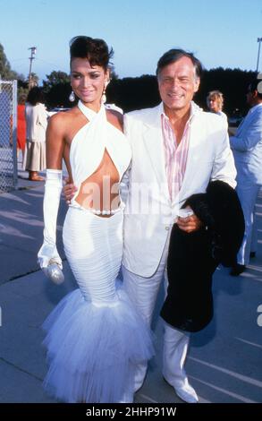 Hugh Hefner and Carrie Leigh attend the Los Angeles Premiere of ...