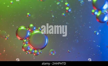green abstract colorful organic bubbles macro pattern texture Stock ...