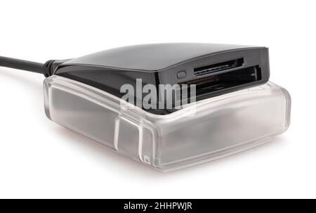 cd card reader path isolated on white top view Stock Photo - Alamy