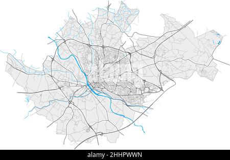 MAP OF BÉZIERS FRANCE Stock Photo - Alamy