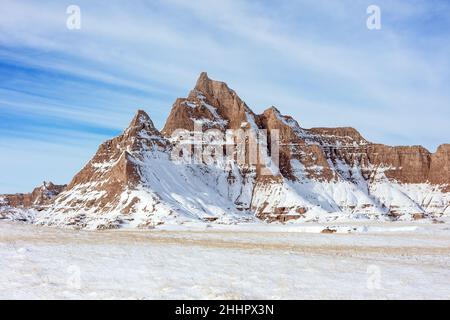 Peaks and Clouds at Badlands National Park Stock Photo - Alamy
