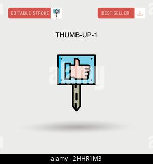 Sketch of young woman showing thumb up gesture, Hand drawn vector ...