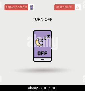 Turn off light concept icon Stock Vector Image & Art - Alamy