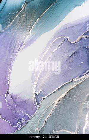 Black and gold marble abstract background. Decorative acrylic paint ...