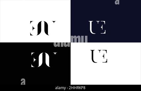 EU, UE Abstract Letters Logo Monogram Stock Vector Image & Art - Alamy