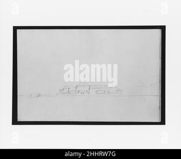 Mary Newbold Sargent, Village and Mountain (from Sketchbook), American, Mary Newbold Sargent ...