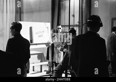 Picture Page television magazine programme seen here being broadcast ...